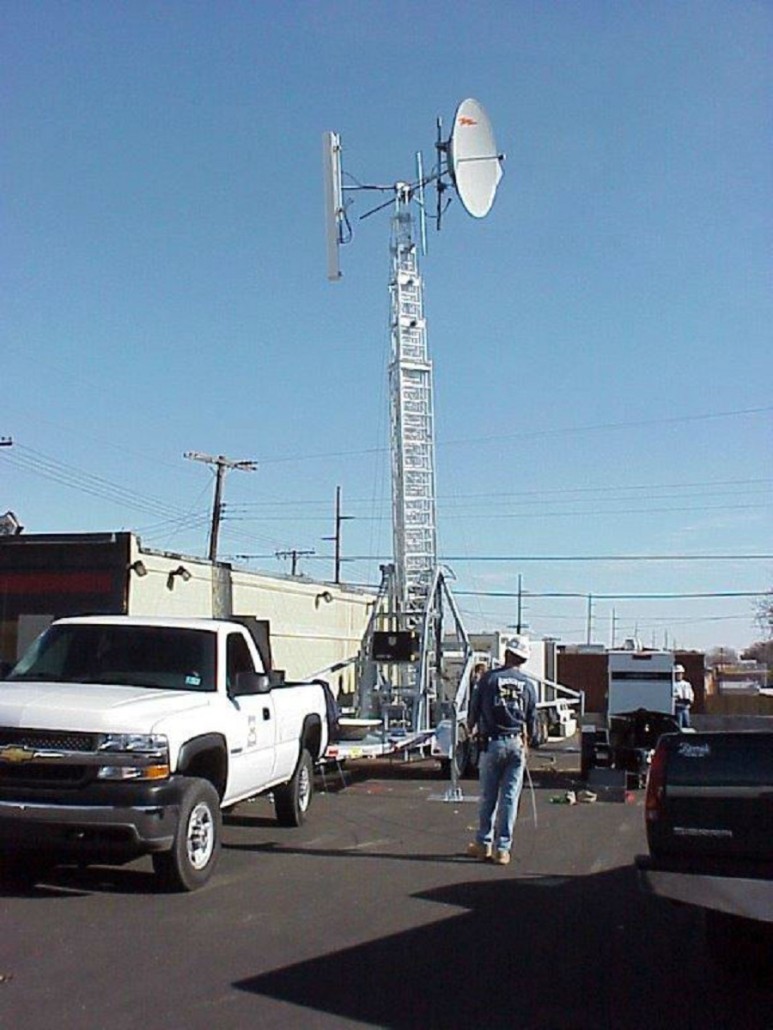 900x1200 AllTech Communications Cell on Wheels, Telescopic Tower ...