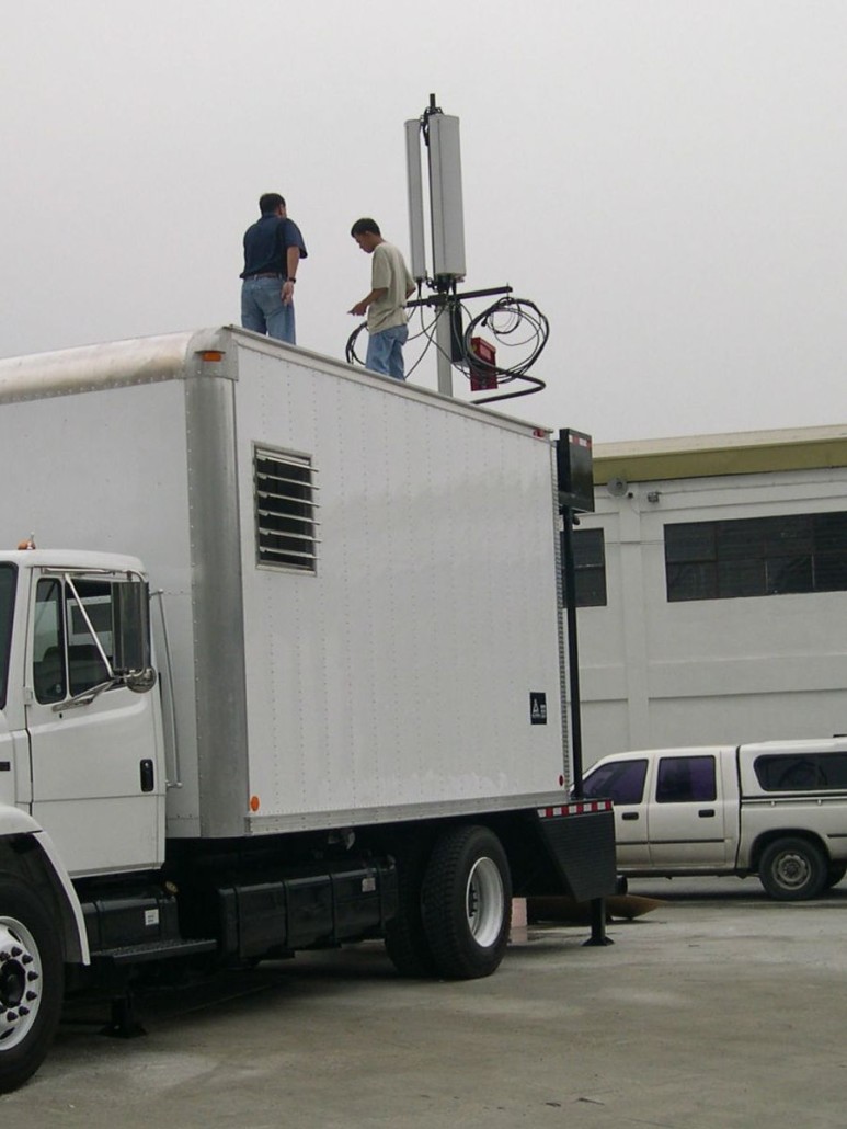 900x1200 AllTech Communications Cell on Wheels, Telescopic Tower ...