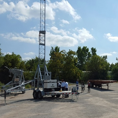 AllTech Communications Cell on Wheels, Telescopic Tower, Trailer ...