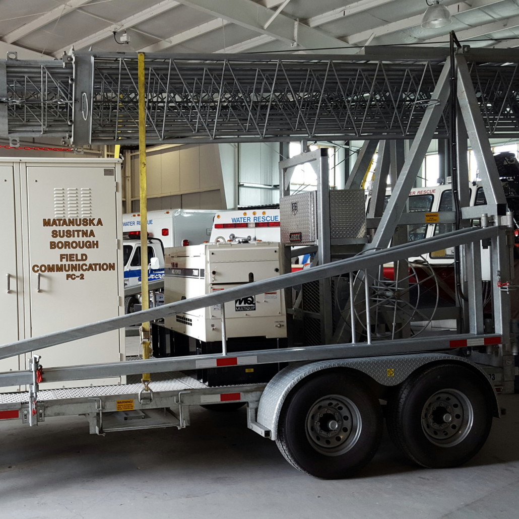 AllTech Communications Cell on Wheels, Telescopic Tower, Trailer ...